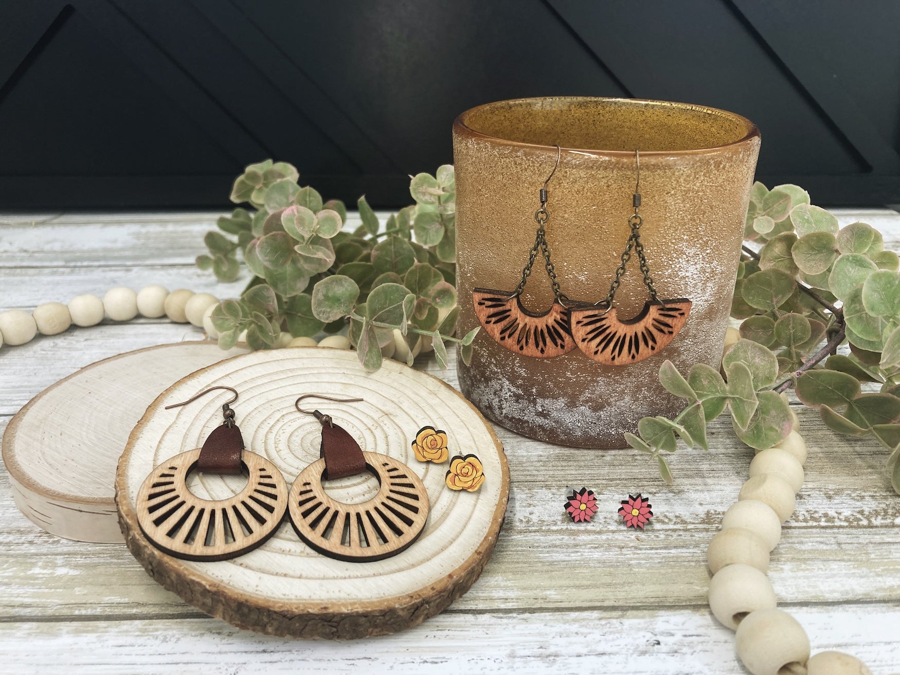 Wooden Earrings – Sophia Renee Designs